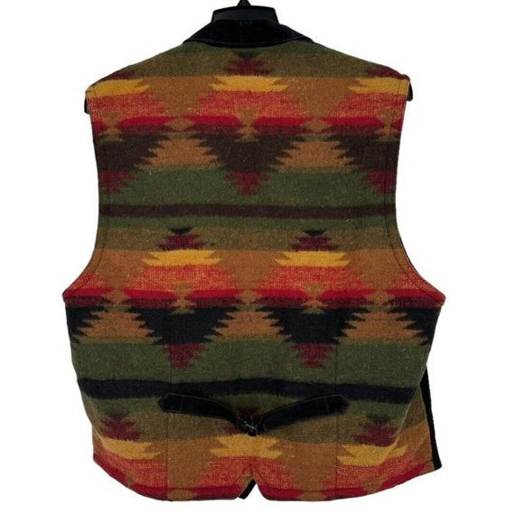 Scully | Jackets & Coats | Scully Mens Western Vest Leather Black Aztec ...